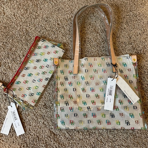 Bags | Dooney Bourke Clear Cosmetic Bag Tote Is Sold | Poshmark